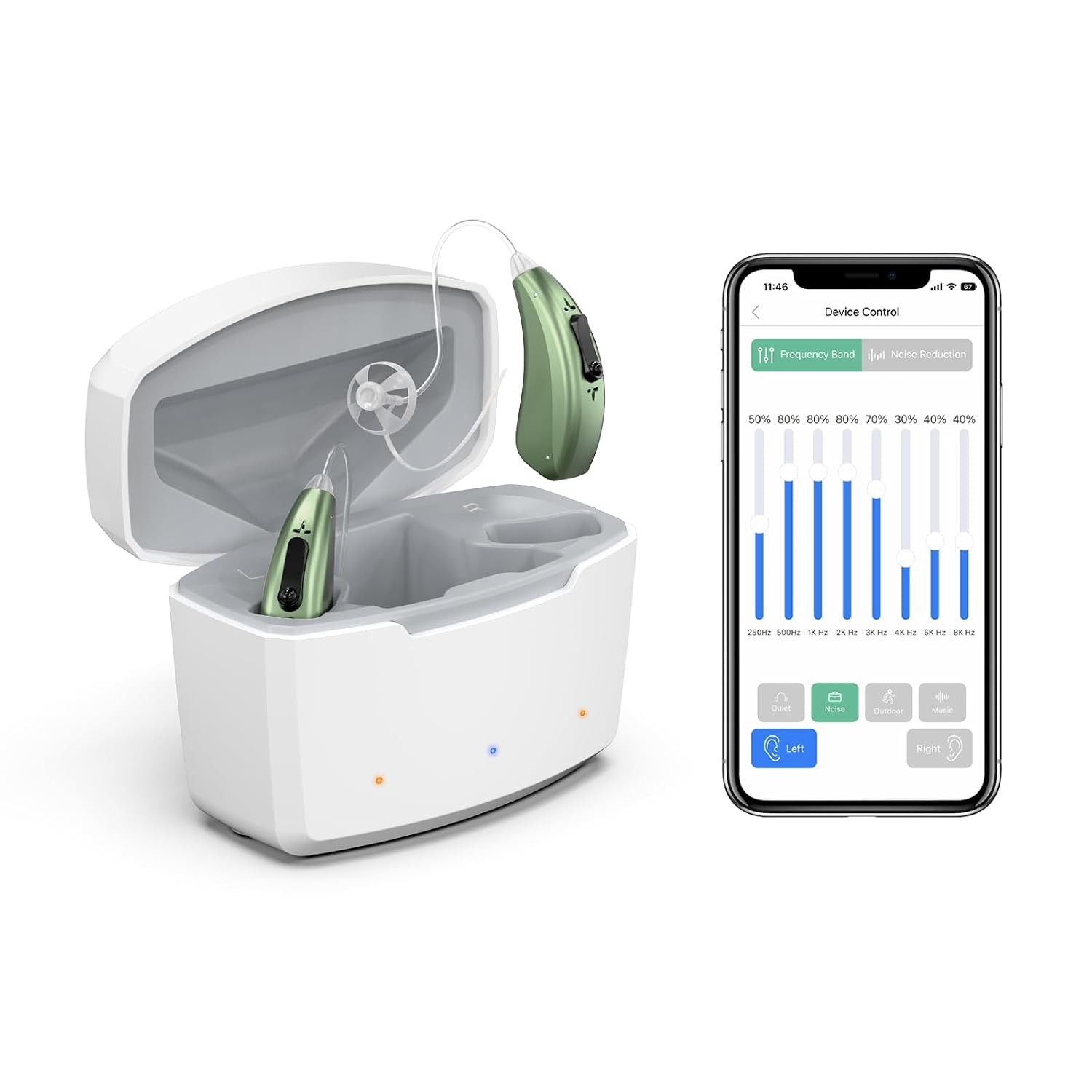 Amazon.com: Bluetooth Hearing Aids for Seniors Severe Hearing Loss with ...