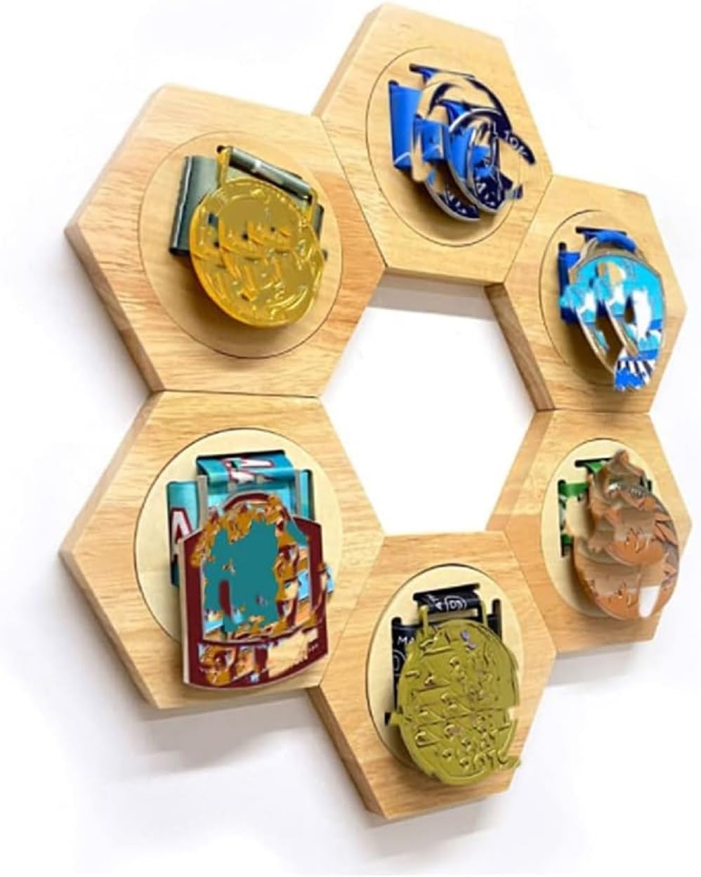 1 PCS Medal Holder Display Stand, Honeycomb Medal Display Stand Medal ...