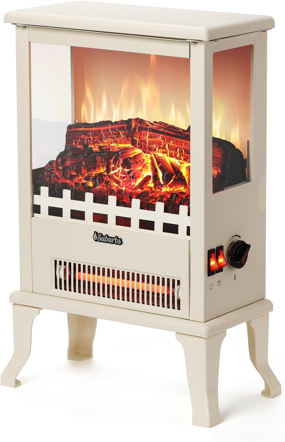 Amazon.com: ZJFLNZYC Electric Fireplace Space Heater Indoor,Portable ...
