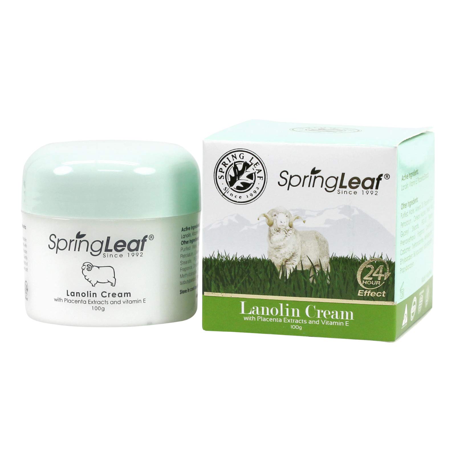 Springleaf Lanolin Cream with Placenta Extract & Vitamin E 100g - Green ...