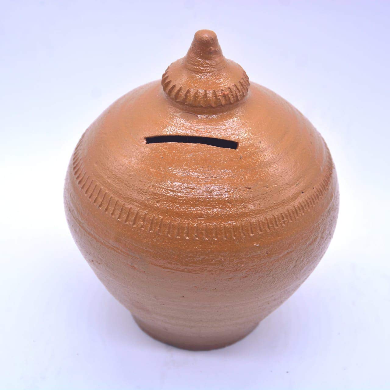 Samrat Craft Art Coink Bank Mitti Ka Gullak Brown (6" Inch), Classic ...