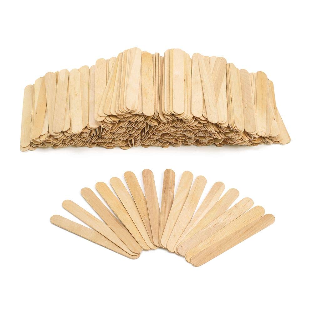 Amazon.com: Colorations Large Natural Wood Craft Sticks Tongue ...
