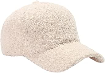 Warm-Winter-Fuzzy-Baseball-Caps-Women-Men-Fluffy-Teddy-Fleece Faux-Lamb ...