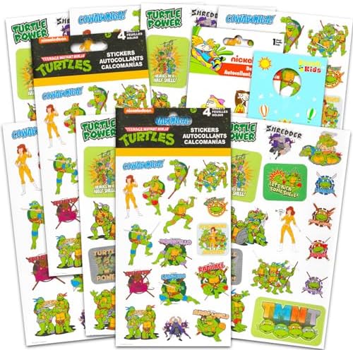 Amazon.com: Teenage Mutant Ninja Turtles Stickers Party Favors Set ...