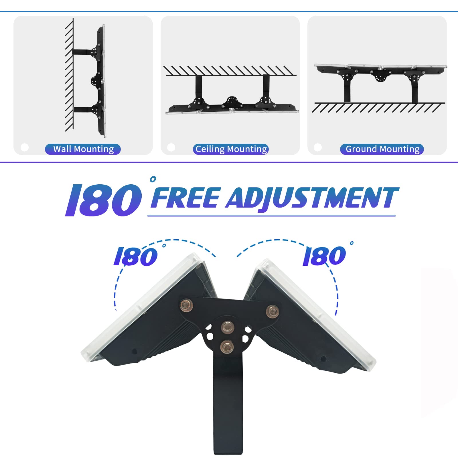 Snapklik.com : 2 Pack 100W LED Flood Light, Super Bright Outdoor ...