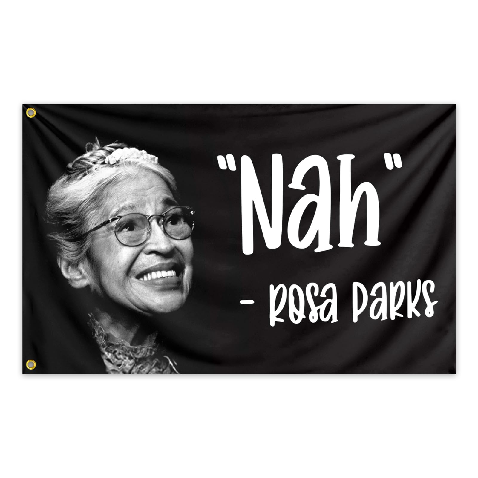 Amazon.com : NAH Rosa Parks Flag 3X5 Ft Rosa Parks Nah Banner poster ...