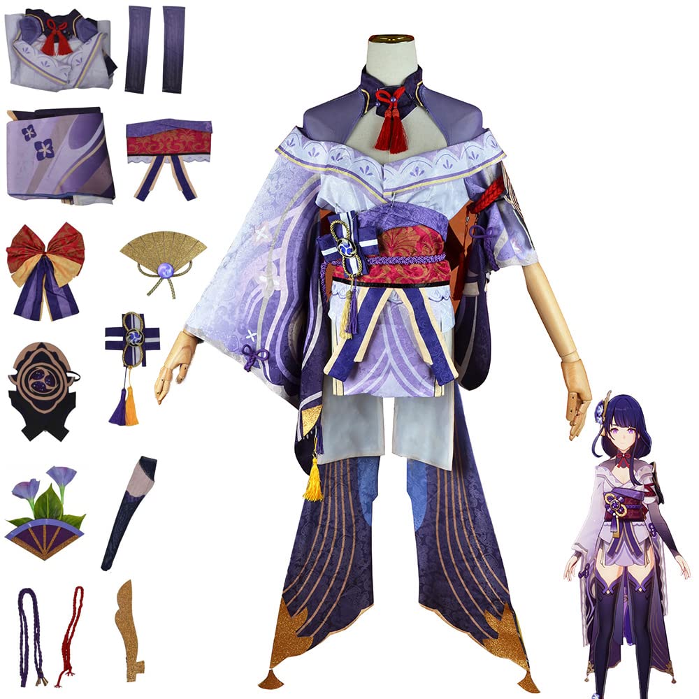 Buy Genshin Impact Raiden Sho Cosplay Costumes for Women,Anime Raiden ...