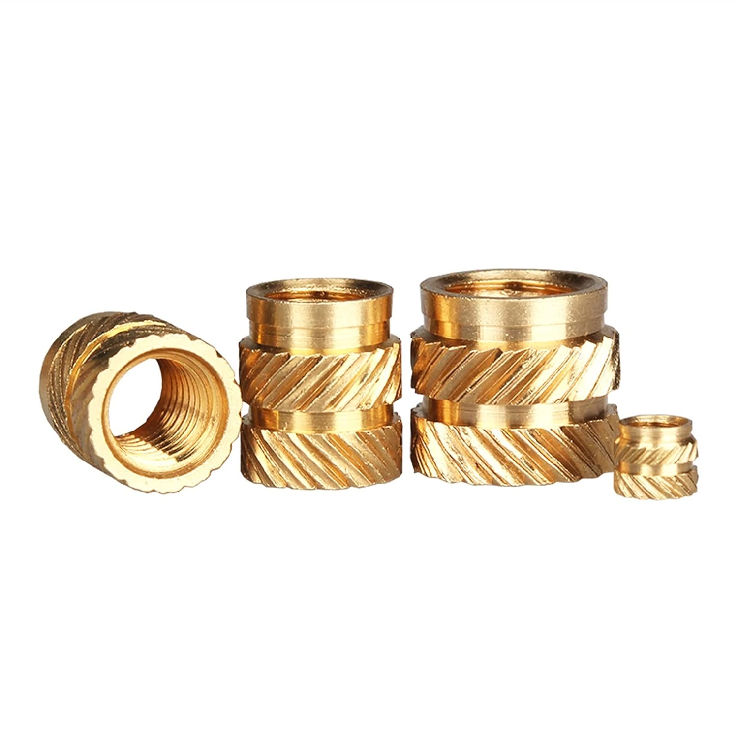 Amazon.com: Brass Knurled Threaded Nuts Hot Melt Nut M3 M4 Insert ...