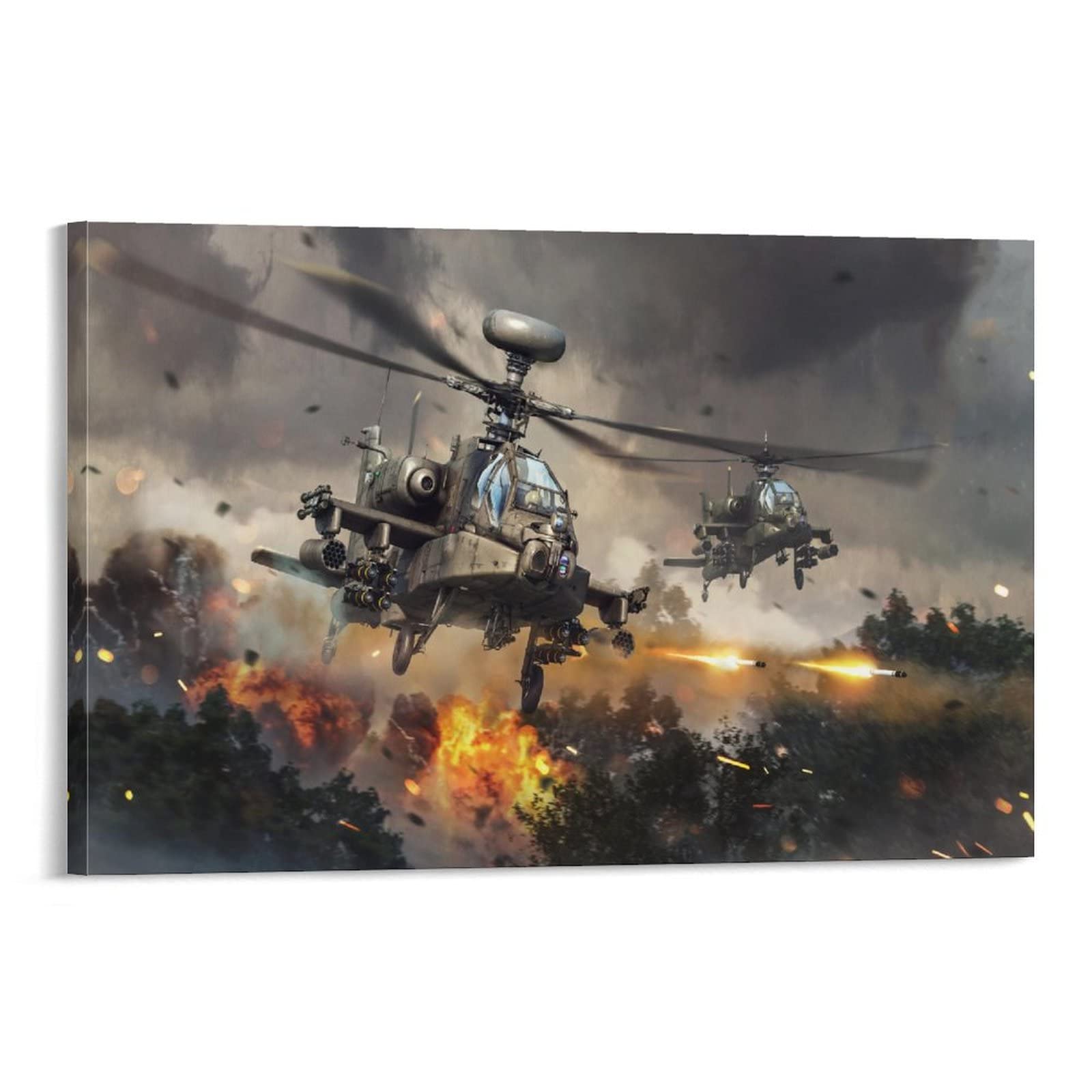 Amazon.com: Rucatto Boeing Ah-64 Apache Attack Helicopter Aircraft ...