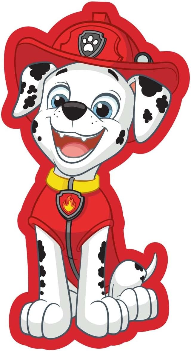 Amazon.com: Paw Patrol Officially Licensed Marshall Shaped Cushion ...