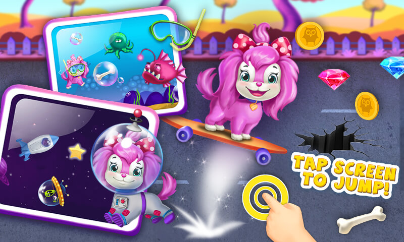 Pink Dog Mimi - My Virtual Pet Puppy Care & Games:Amazon.com:Appstore ...