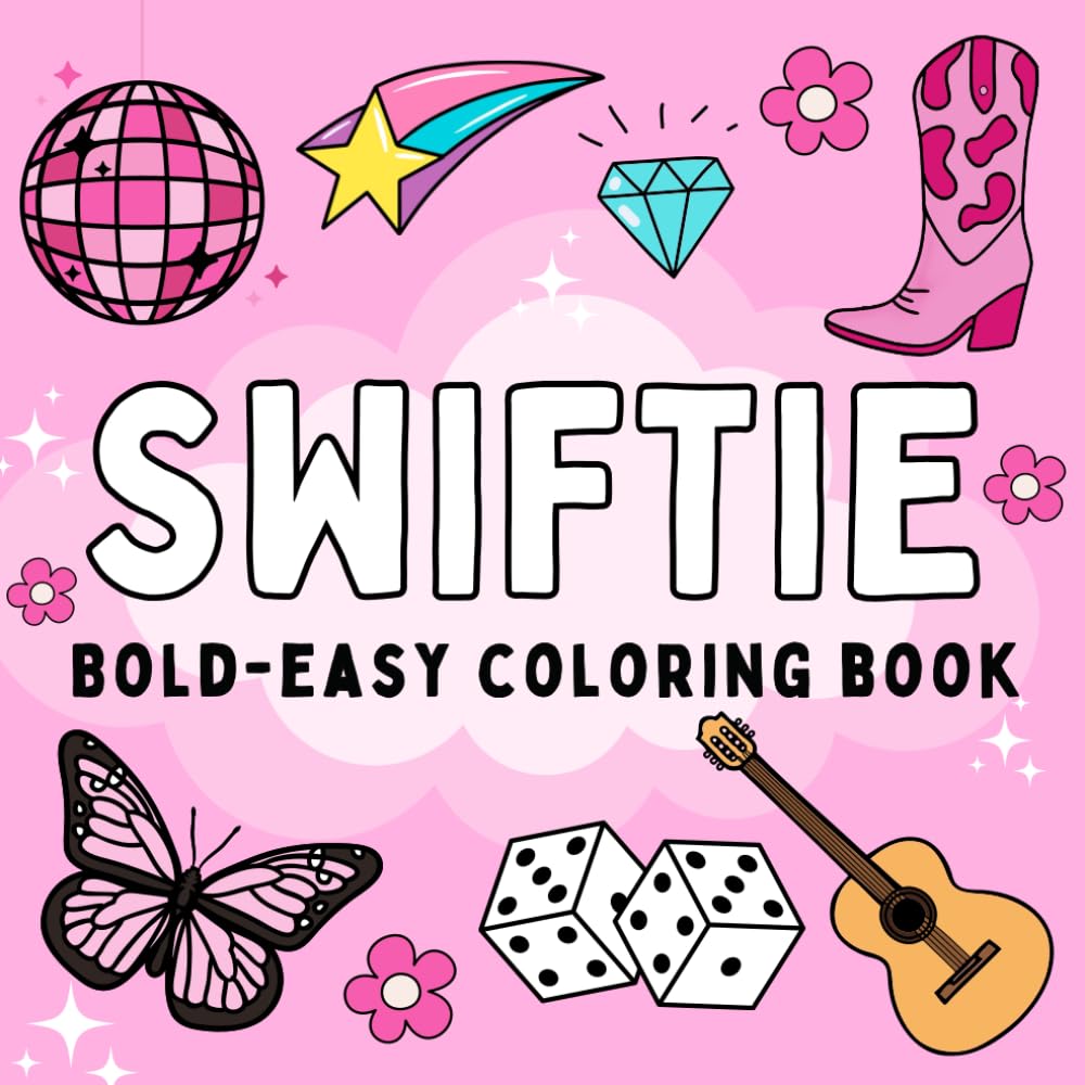 Amazon.com: Swift Coloring Book: For Adults and Teens Featuring Bold ...