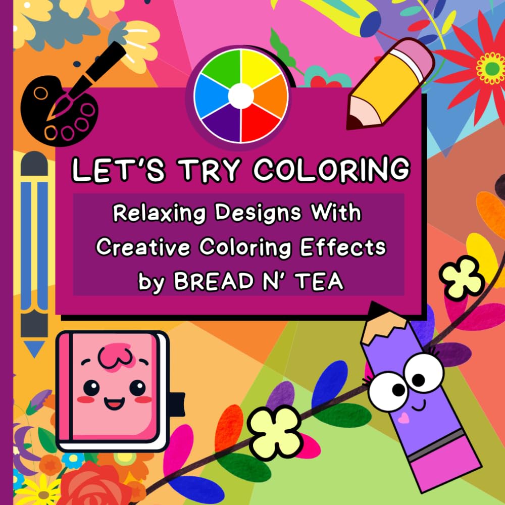 Amazon.com: Let’s Try Coloring: Relaxing Designs with Creative Coloring ...