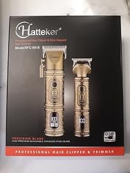 Amazon.com: Hatteker Professional Hair Clipper and T-Blade Trimmer Set for Men, Cordless ...