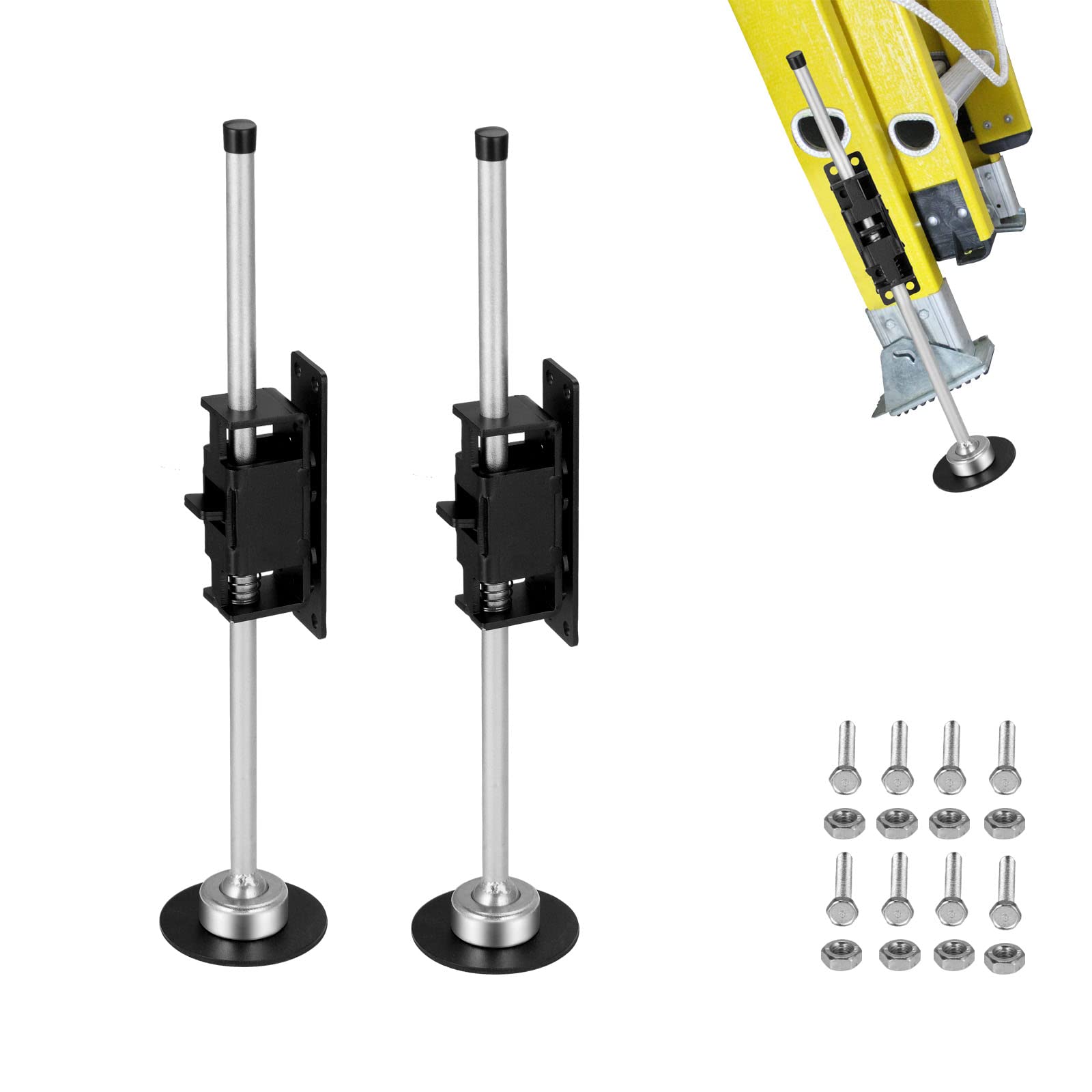 Buy Sidasu Adjustable Ladder Leveler Stabilizer (2Pcs), Black Ladder ...
