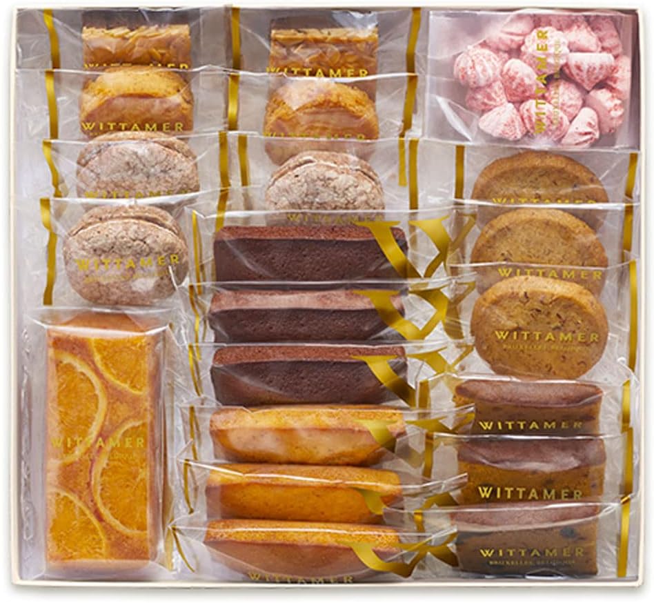 Amazon.co.jp: ヴィタメール アプレデリス 21個入×1箱 WITTAMER クッキー フィナンシェ ショコラ ダックワーズ ケーキ 焼き菓子 お菓子 : 食品・飲料・お酒