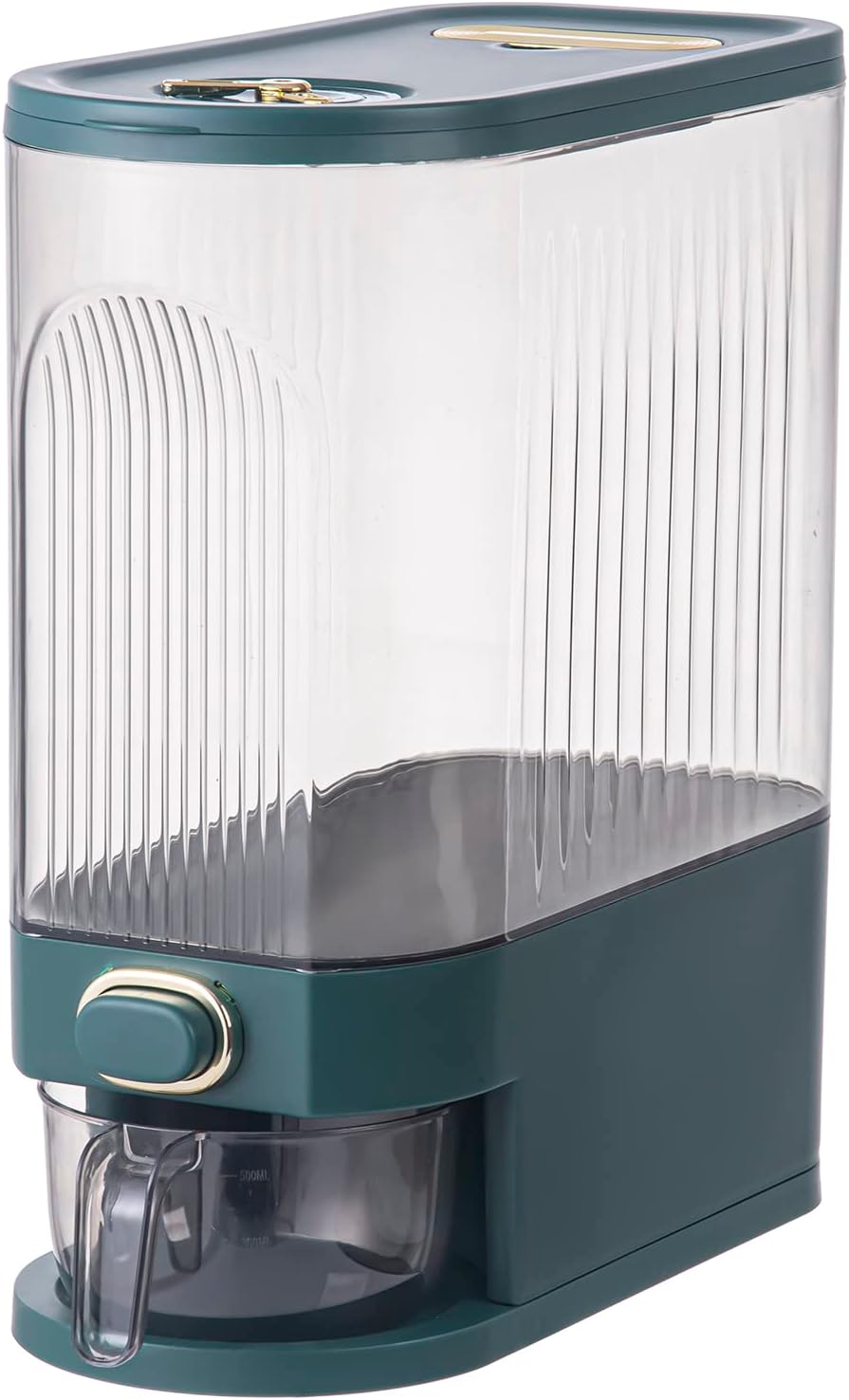 Amazon.com: Sooyee 11 Lbs Rice Dispenser, Large Grain Container Storage ...