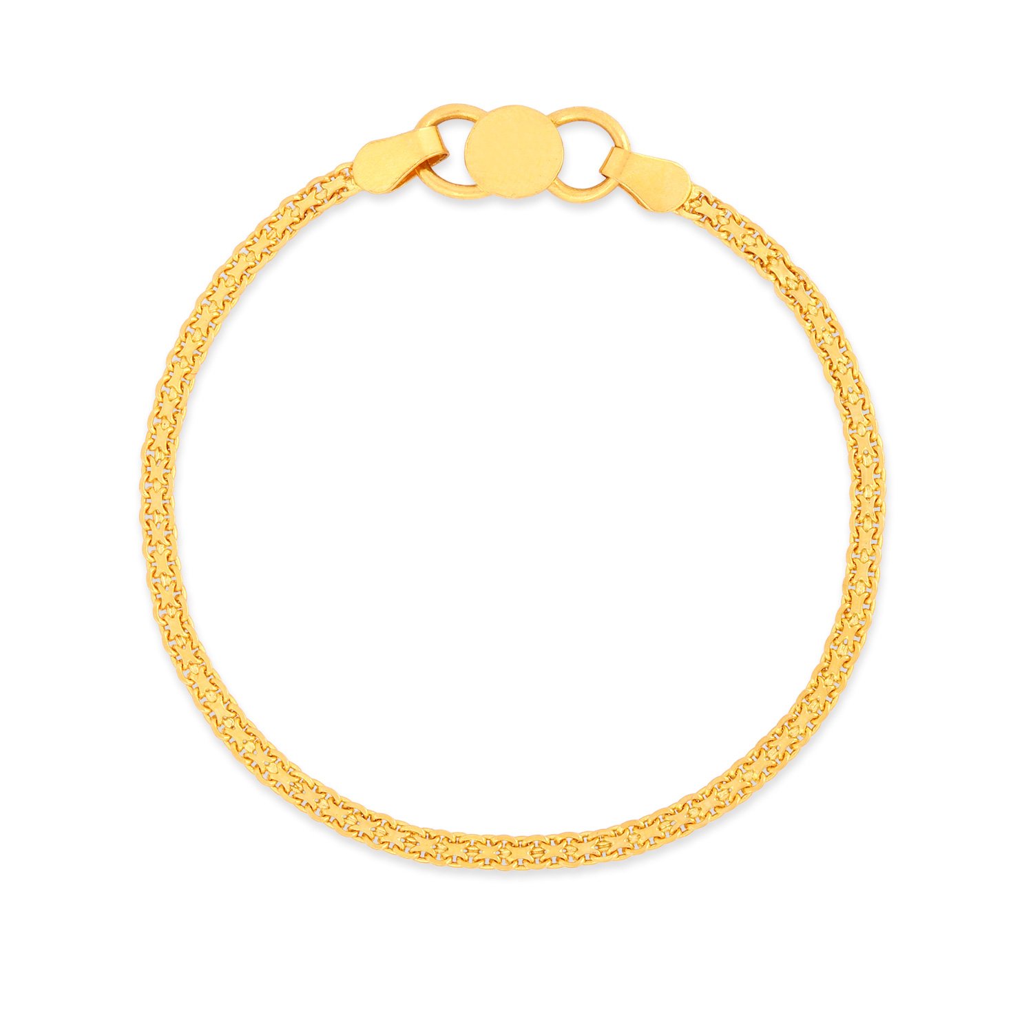 Malabar Gold & Diamonds Starlet 22k (916) Yellow Gold Anklet : Amazon ...