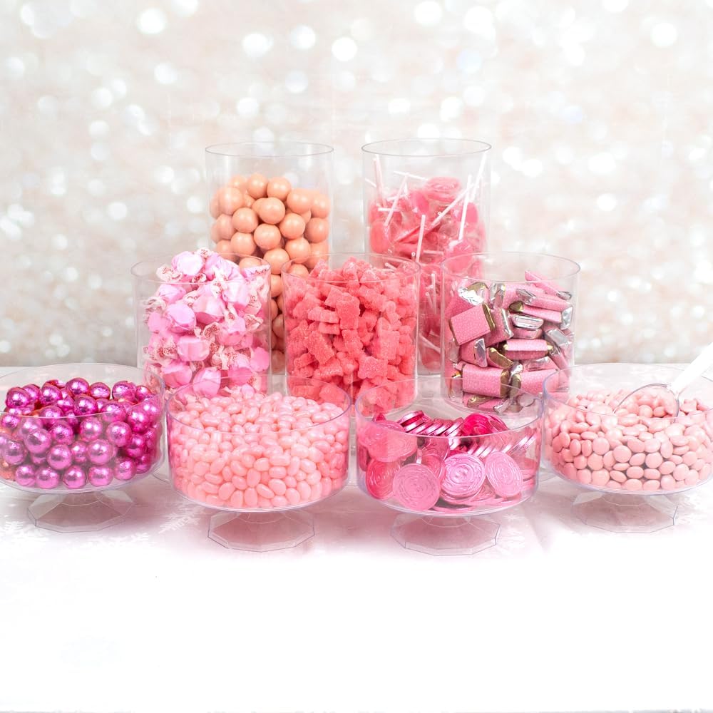 Amazon.com : 14 lbs+ Deluxe Pink Candy Buffet Table for Party - Feeds ...