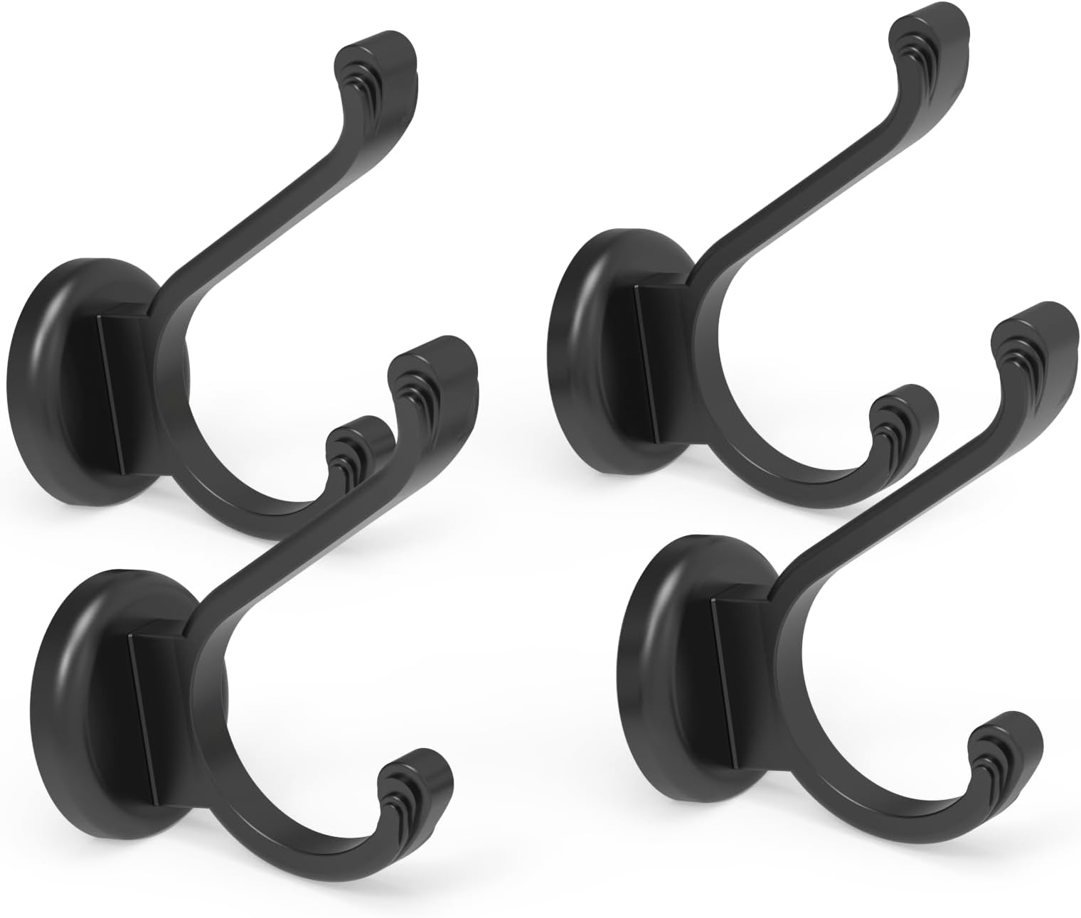 Amazon.com: TSUYA Strong Magnetic Double Hooks, 4 Pack Heavy Duty ...