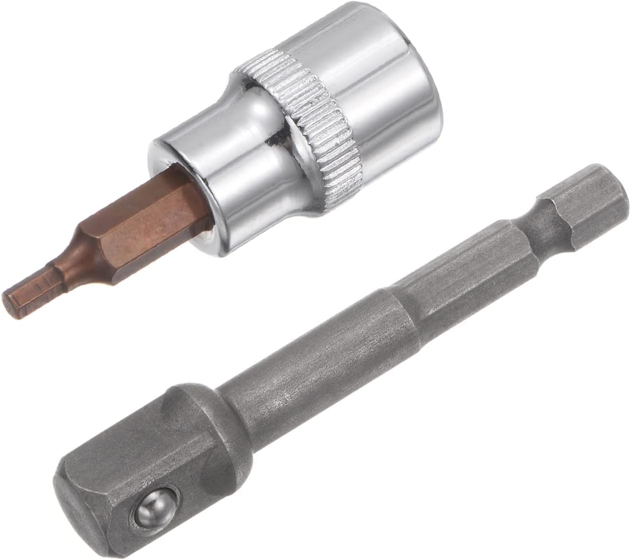 sourcing map H3 Hex Bit Socket, 3/8" Square Drive CR-V Sockets, S2 ...