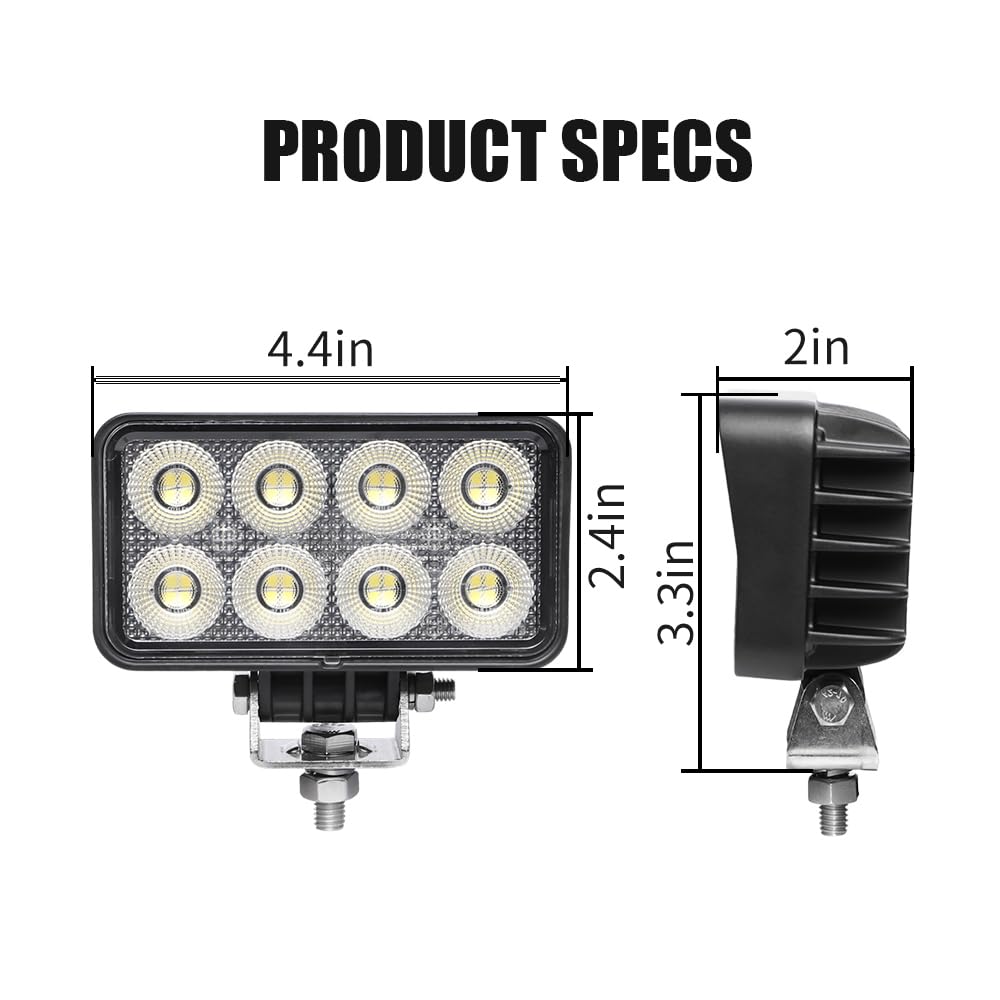 Snapklik.com : 64W Led Tractor Work Lights, 5600Lms Led Truck Work ...