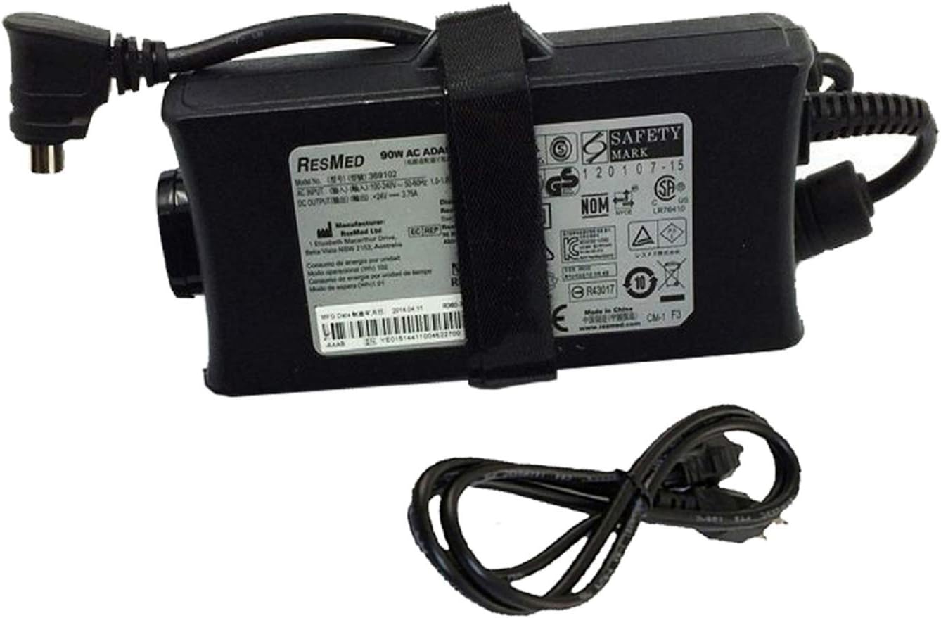 Amazon.com: OEM Res Med 3-Pin 24V 3.75A 90W AC/DC Adapter Compatible ...