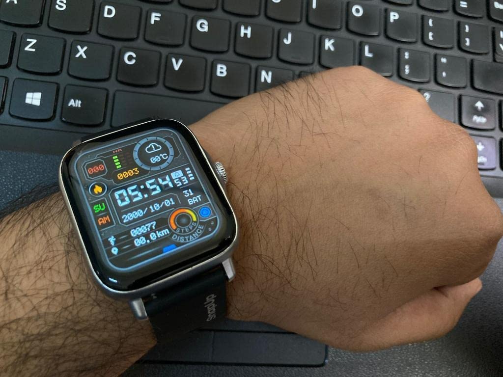 SnapUp Turbo Bluetooth Calling Smartwatch with Snap Sync, 1.85” Prima 2 ...