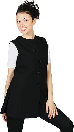 Amazon.com: Smockers Linda Professional Salon Smock, Stylist Vest ...