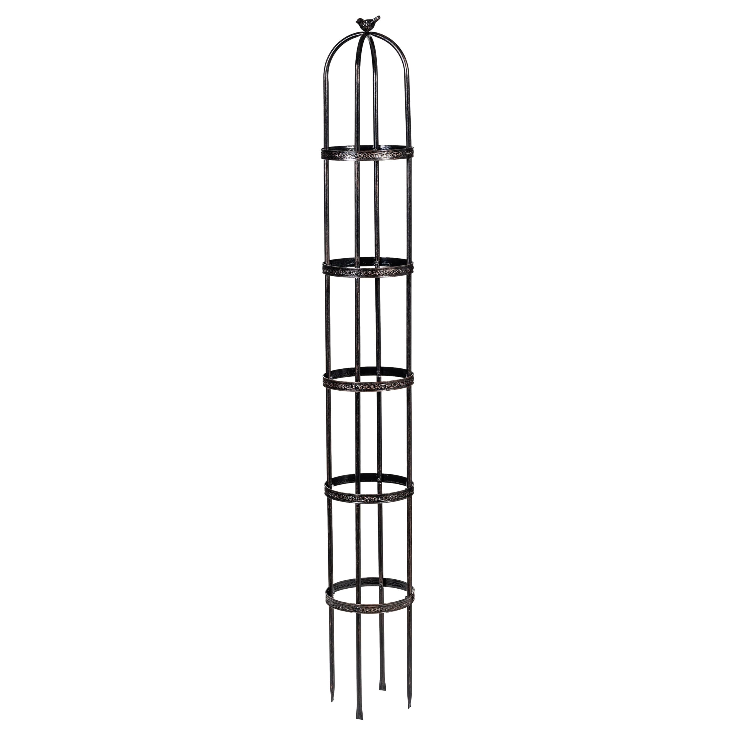 Snapklik.com : Evergreen 7 Feet Garden Metal Garden Obelisk Trellis For ...