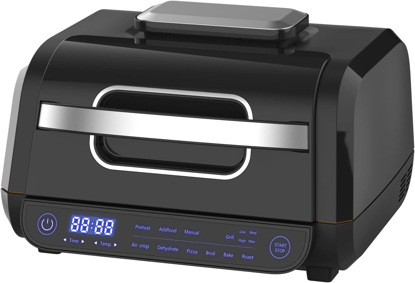 CHEFREE Gesundheitsgrill und Heißluftfritteuse, 6L Familienformat für 5 ...