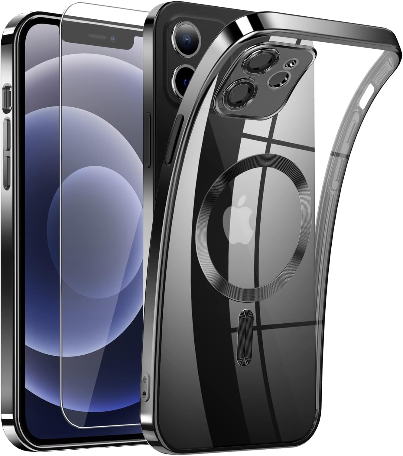 Amazon.com: Sinjimoru iPhone 12 Mini Ultra Thin Clear Phone Cover for ...