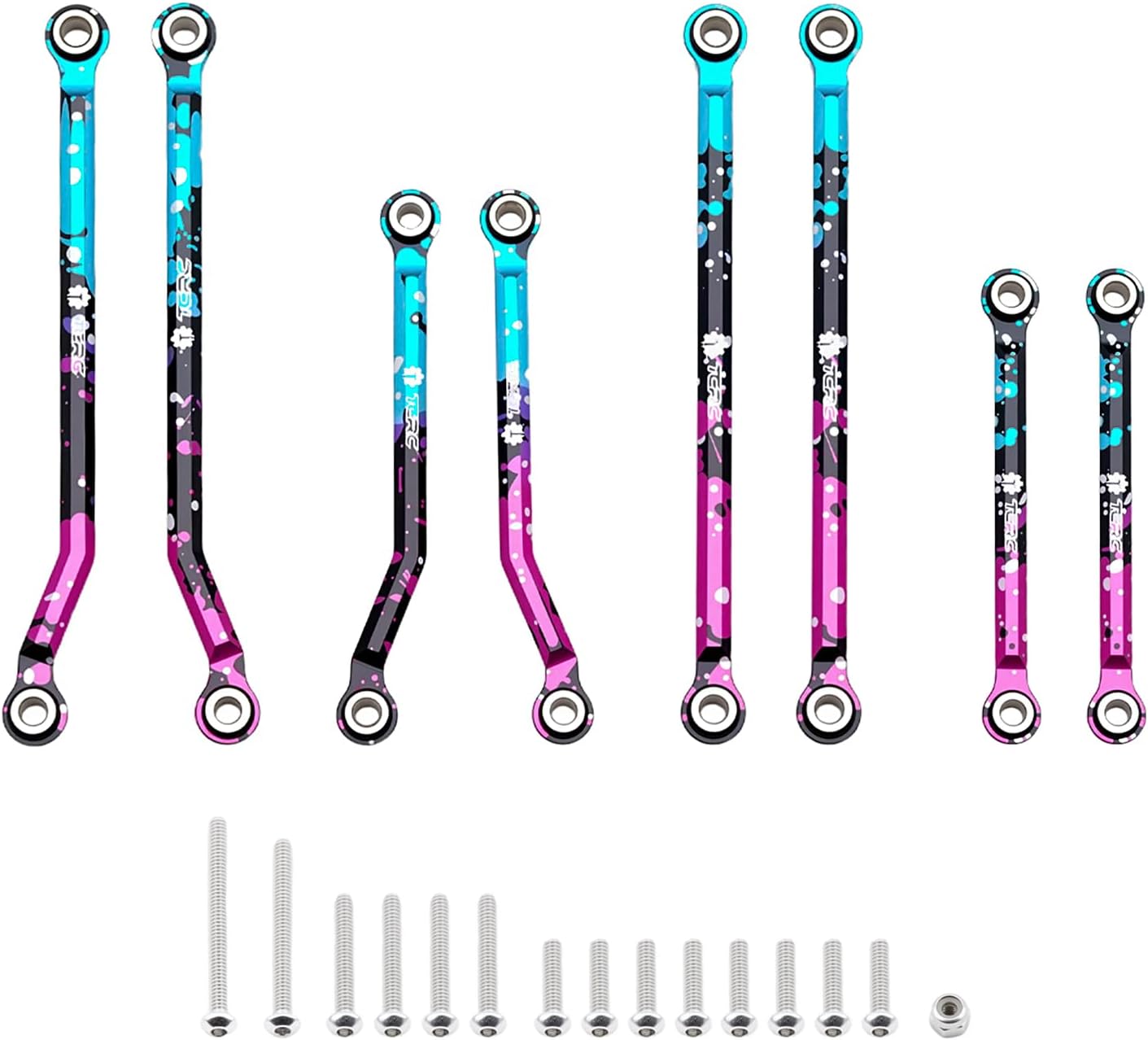 Amazon.com: TCRC Splash Anodizing Aluminum High Clearance Chassis Links ...