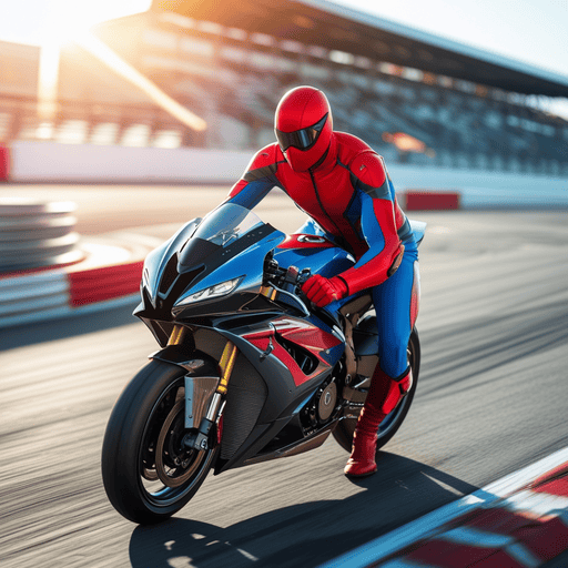 Superhero Bike Racing Spider hero man bike stunts Mega Ramps Games ...