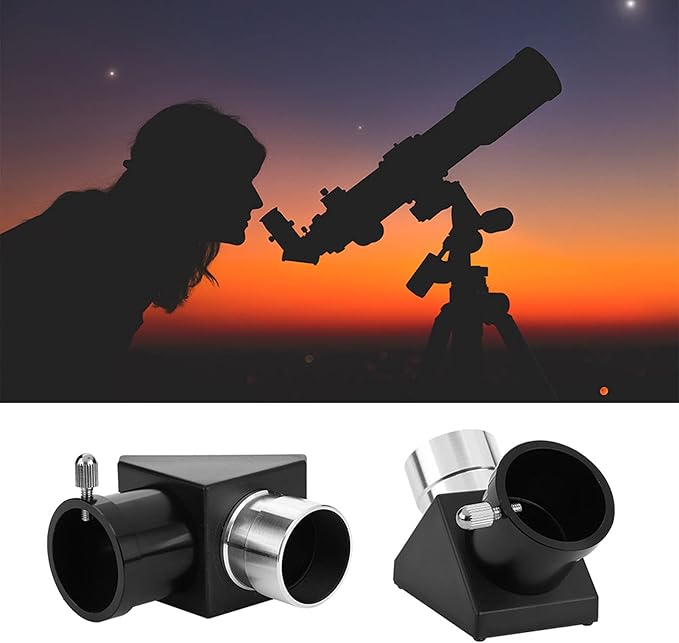 1.25 Inch Star Diagonal, 90 Degree Zenith Mirror Astronomical Telescope ...