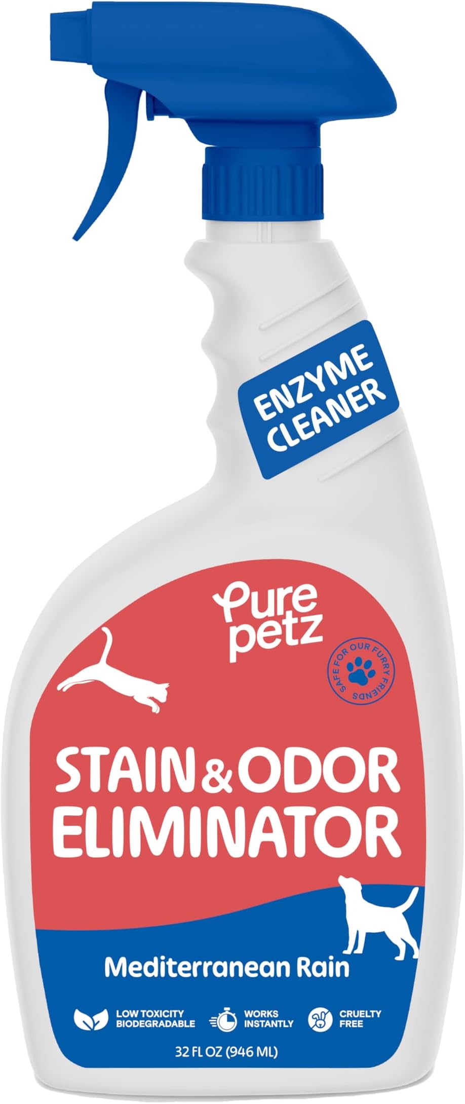 Amazon.com: Enzymatic Pet Stain & Odor Eliminator Spray 32oz - Dog ...