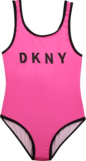 DKNY 1-Piece Logo Bathing Suit Junior Blush 4YEARS Pink : Amazon.co.uk ...