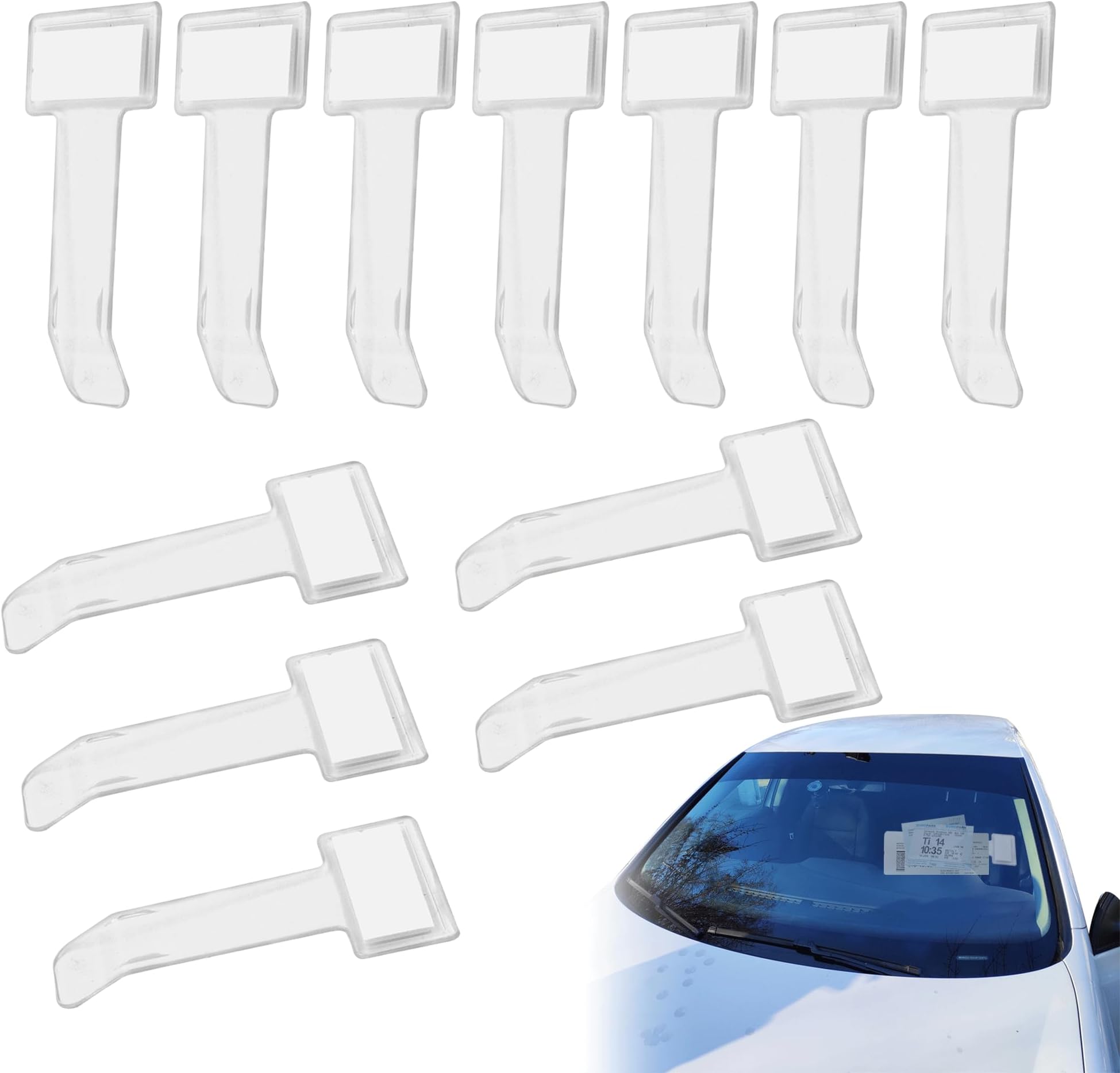 upain 10 Pack Permit Holder for Car Windscreen Square Parking Permit ...