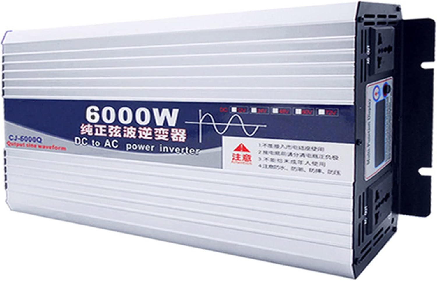 Amazon.co.jp: 純粋な正弦波インバーター DC 12V 24V 48V 60V 72V から AC 220V、車用電圧コンバーター ピーク電力 3500W 4000W 5000W ...