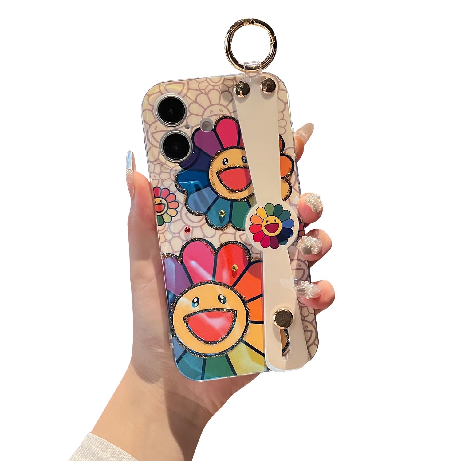 Amazon.com: Lastma for iPhone 16 Plus Case with Stand Handle Wrist ...