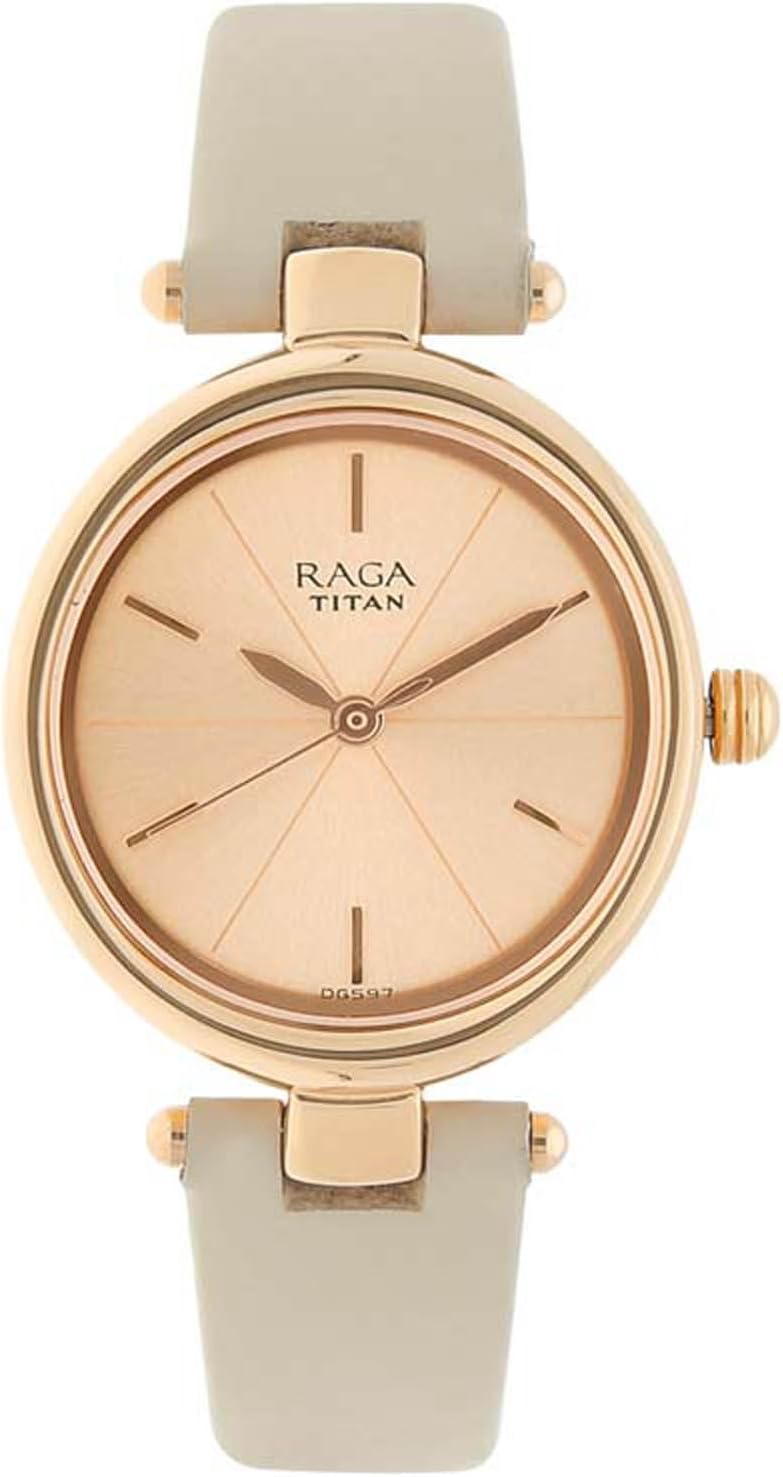 Titan Raga Viva Analog Rose Gold Dial Women's Watch NM2608WM01 ...