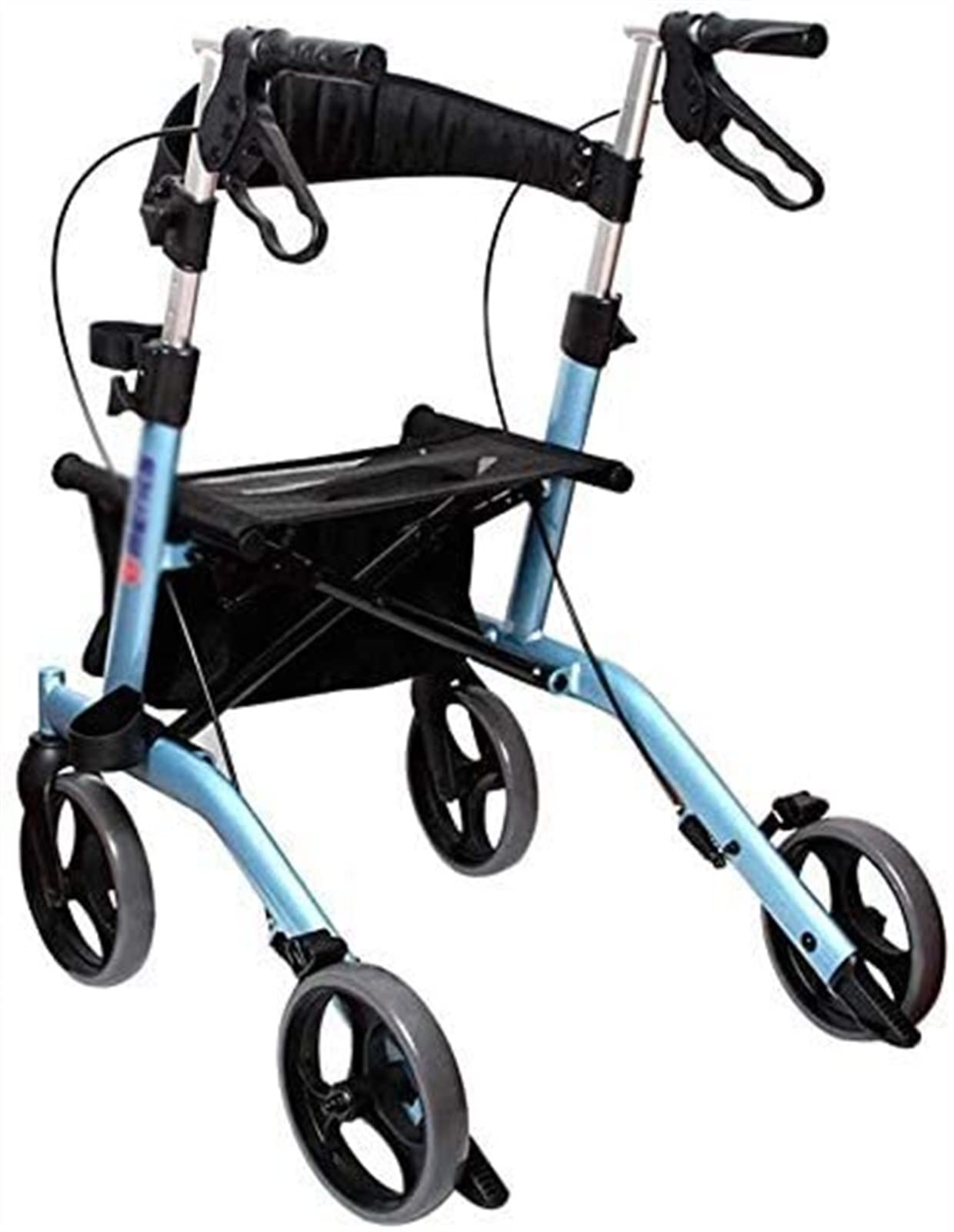Buy Walking Frame Walker Indoor Adult Rollator Walker With Double Brake ...