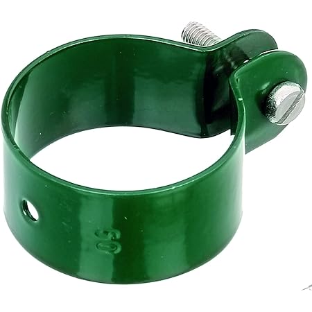 DOJA INDUSTRIAL | Pfosten Zaun Schelle | 60 mm | PACK 10 | Zaunstrebe ...