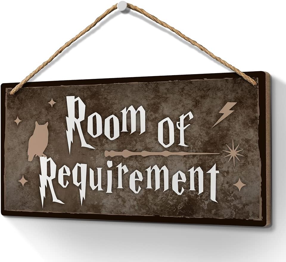 Amazon.com: Harry Potter Hogwarts Room of Requirement Small Tin Sign