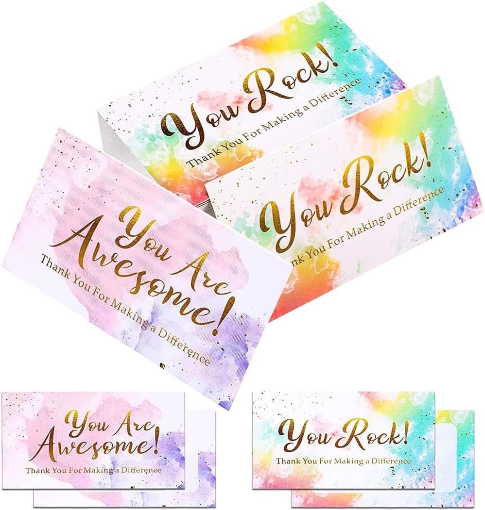 100PCS Appreciation Cards, You Are Awesome Card Positive Affirmations ...