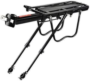 Amazon.com : Rear Bike Rack Adjustable Bicycle Rear Cargo Rack Rear ...