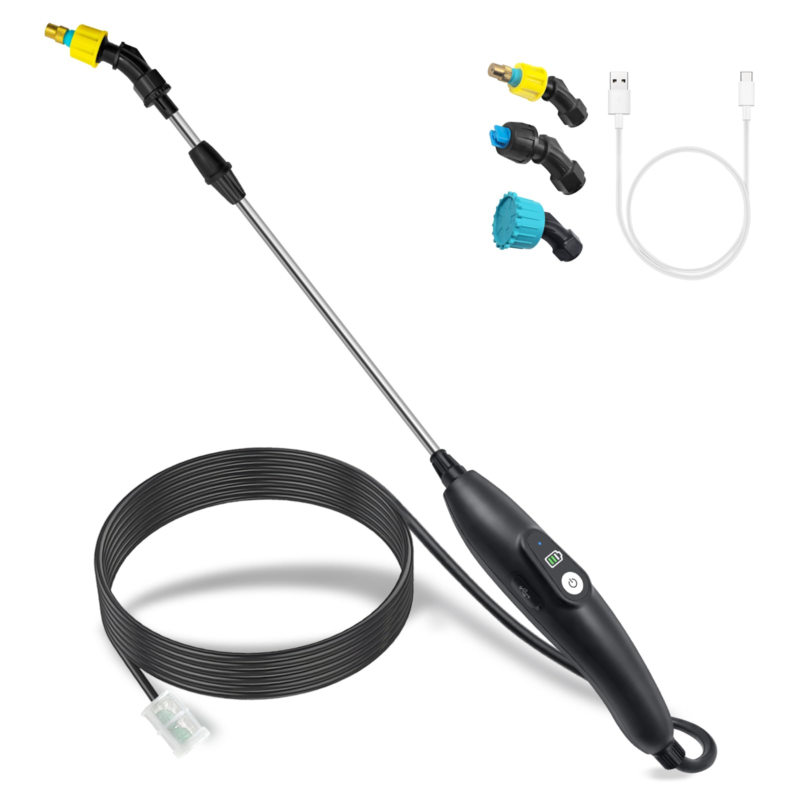 Amazon.com : 2024 New Battery Powered Sprayer Wand, Electric Sprayer ...