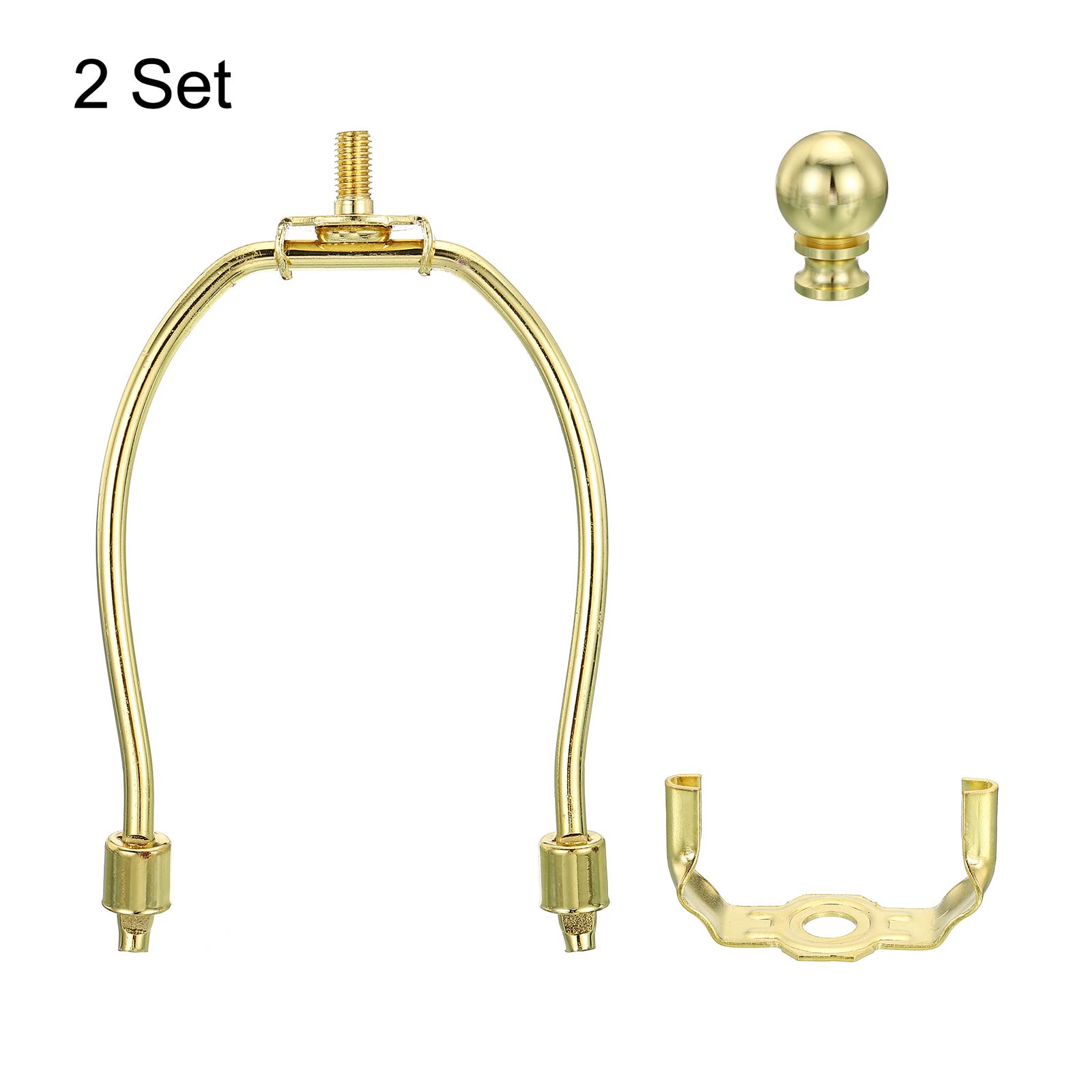 Lamp Kit PATIKIL 7.5 Inch Lamp Harp Kit With Finial, 2 Set Detachable ...