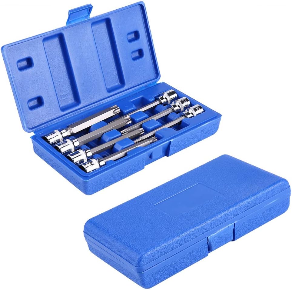 Amazon.com: 3/8 inch Drive Torx Bit Socket Kit, 7 PCS Extra Long Socket ...