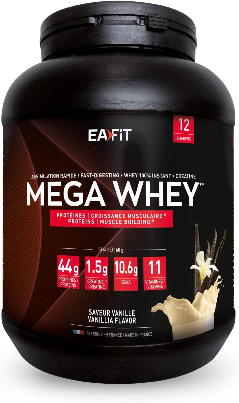 EAFIT- Mega Whey- construction musculaire pour la musculation- 43g de ...